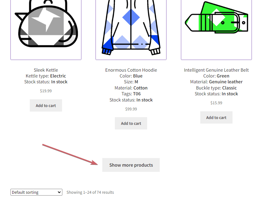 Pagination Woocommerce Product Filters Plugin